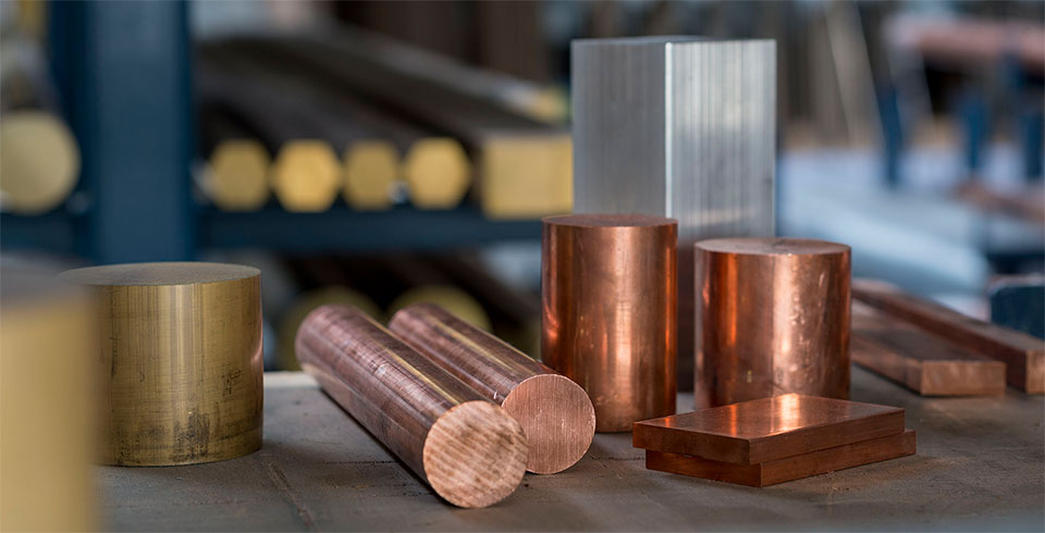 Halbzeuge aus Aluminium, Bronze, Kupfer, Messing, Neusilber und Nickel